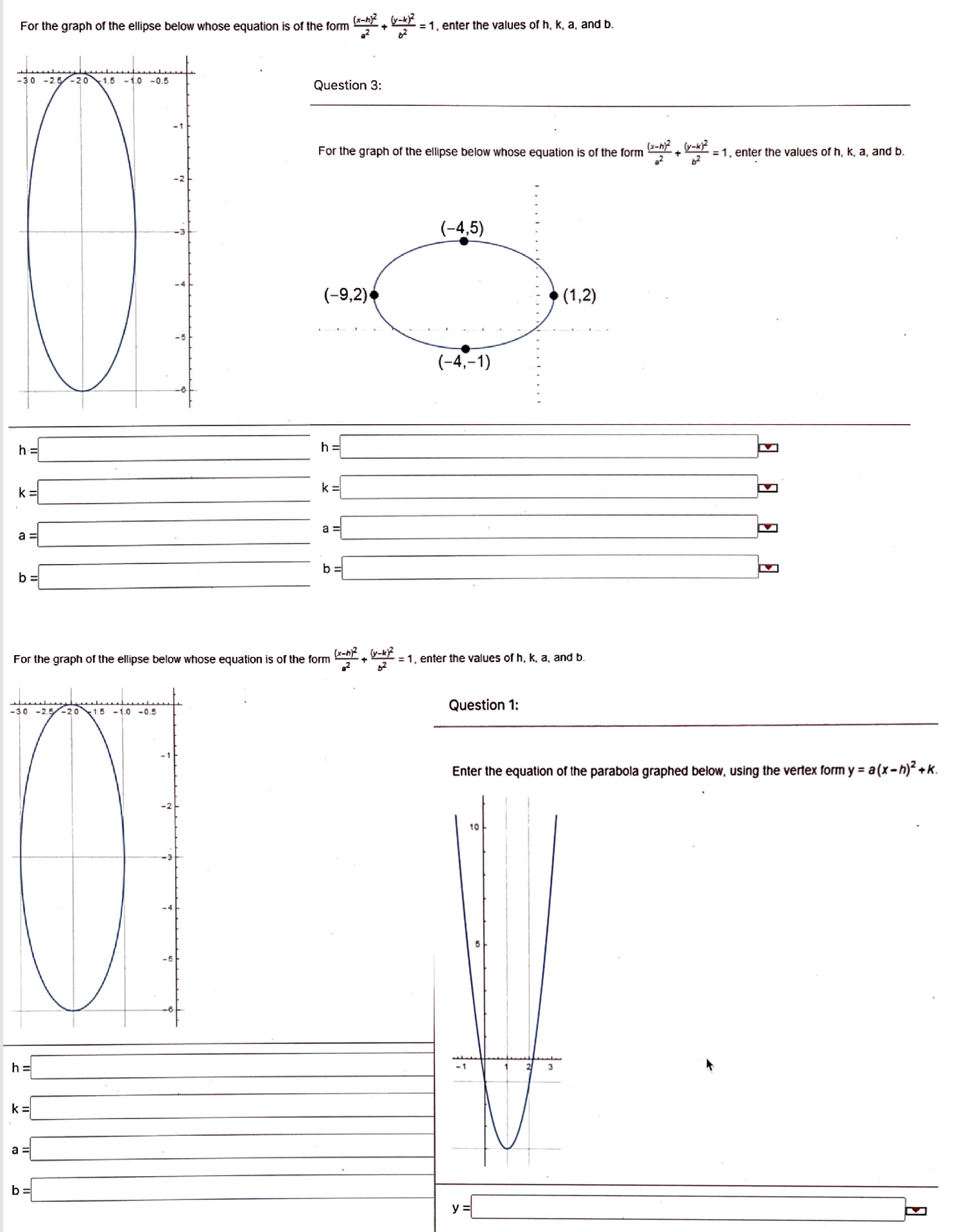 Solved Answer all 4 ﻿questions pleaseor the graph of the | Chegg.com