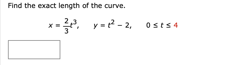Solved Find the exact length of the curve. | Chegg.com