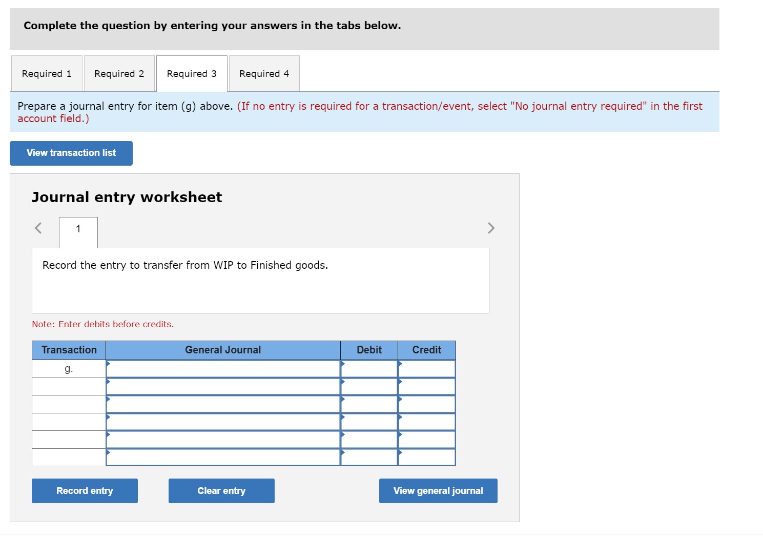 Solved Journal entry worksheet 6 Labor cost accrued in the | Chegg.com