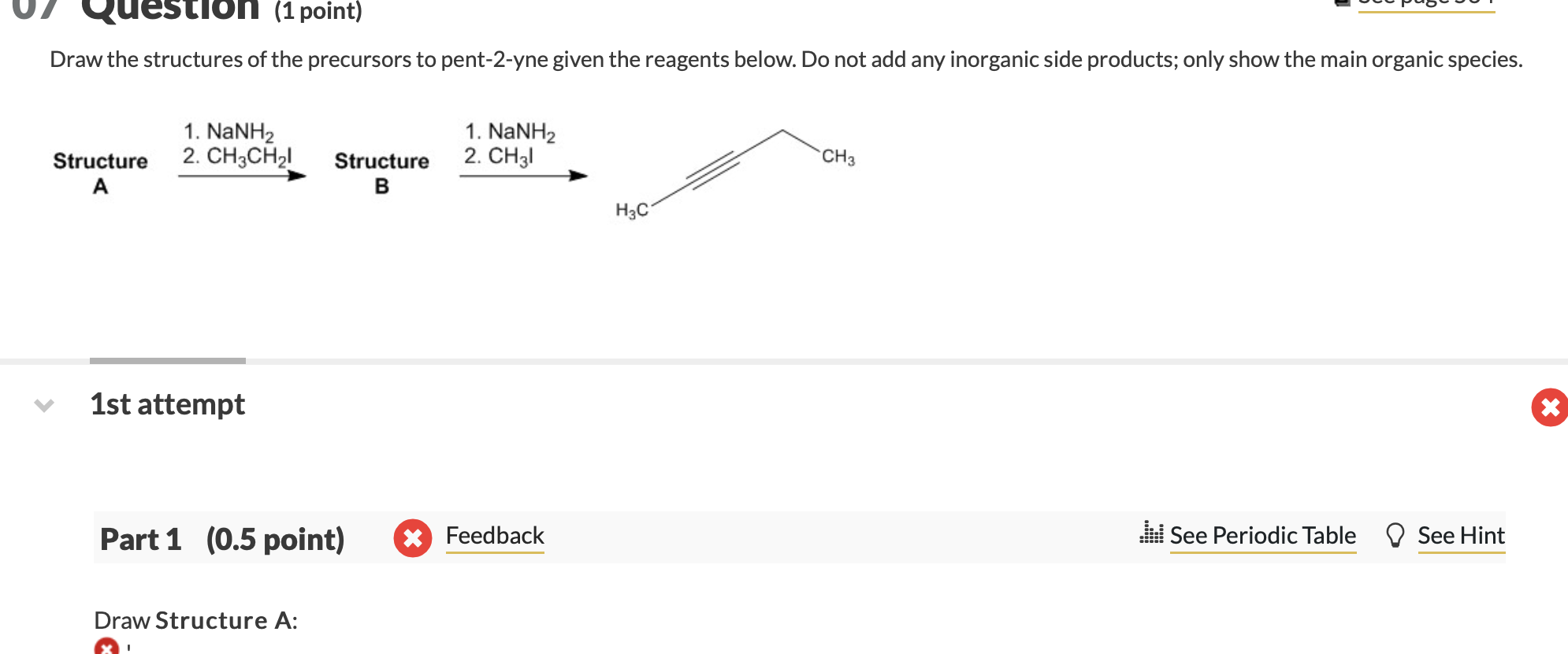 Solved Draw the structures of the precursors to pent-2-yne | Chegg.com
