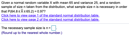Solved Given A Normal Random Variable X With Mean 65 And 