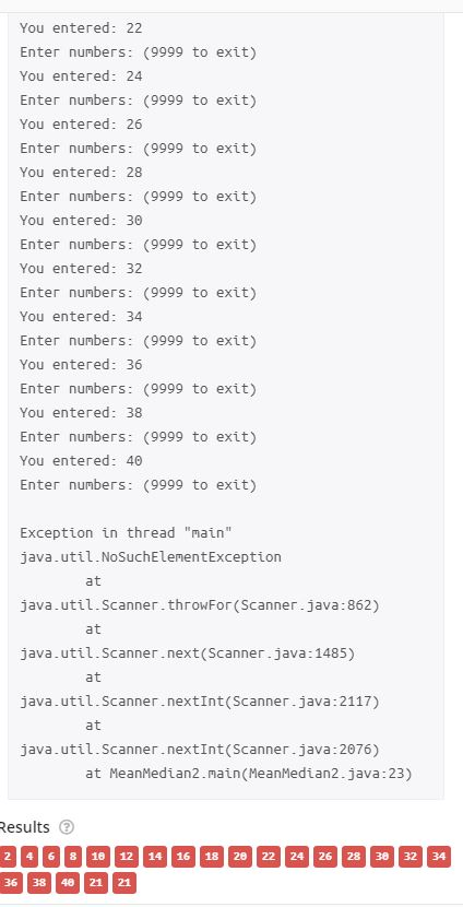 Solved Revise the MeanMedian class so that the user can | Chegg.com