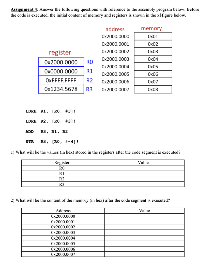 Solved Assignment 4 Answer The Following Questions With