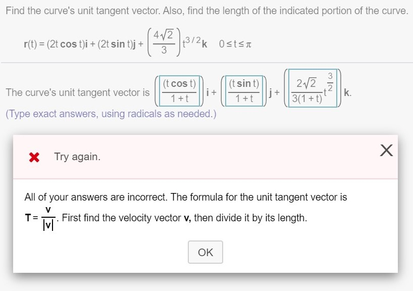 Solved Find the curve's unit tangent vector. Also, find the | Chegg.com