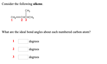Solved Consider the following alkene. CH3 CH=CHCHCH 1 2 3 | Chegg.com