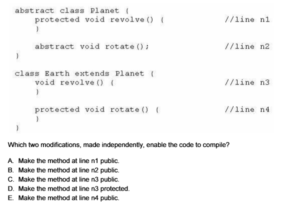 Solved abstract class Planet t protected void revolve O | Chegg.com