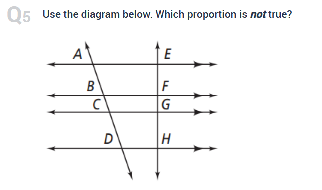 Solved Use the diagram below. Which proportion is not | Chegg.com