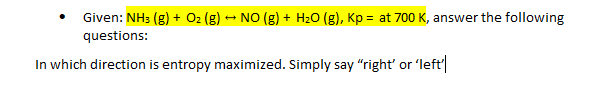 Solved Given: NH3(g) + O2(g) questions: NO(g) + Hz0 (g), Kp | Chegg.com