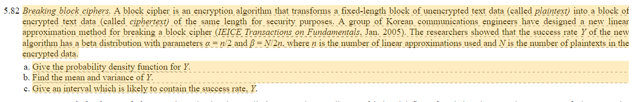 5.82 Breaking block ciphers. A block cipher is an | Chegg.com