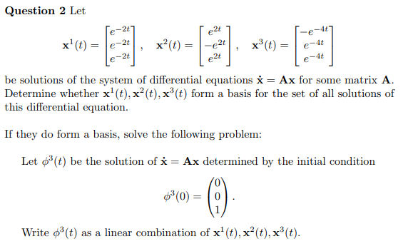 Solved Question 2 Let | Chegg.com