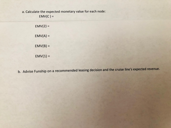 solved-a-calculate-the-expected-monetary-value-for-each-chegg