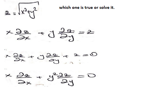 Solved z=x2+y2 which one is true or solve it. | Chegg.com