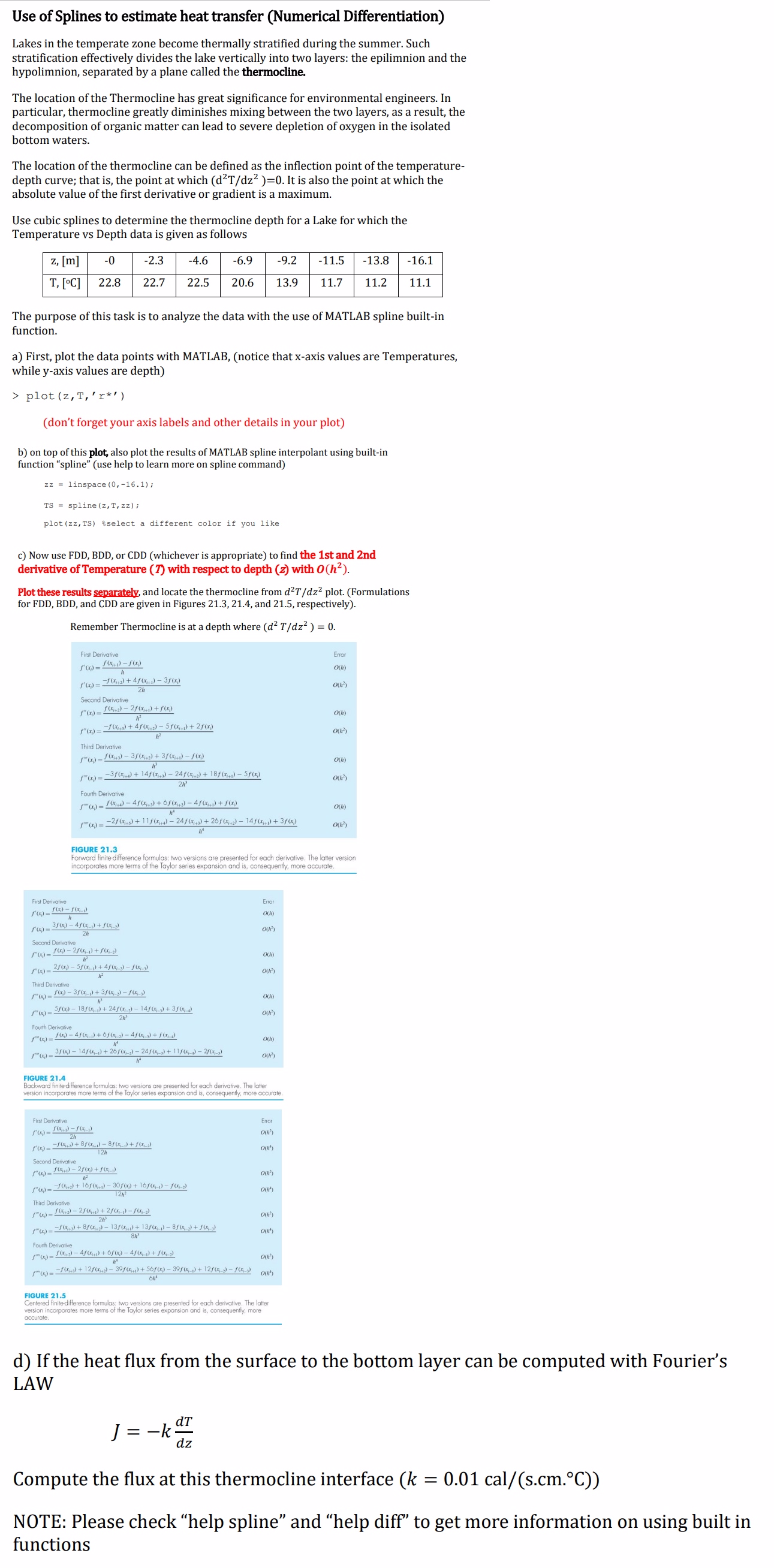 Solved Please use Matlab and do not use handwriting. Lakes | Chegg.com