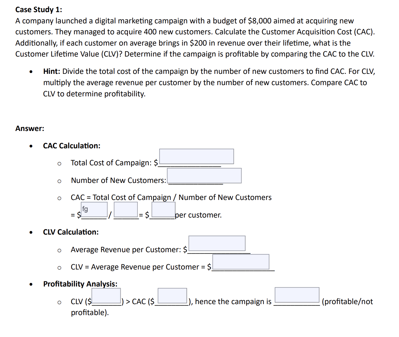 Solved Case Study 1:A company launched a digital marketing | Chegg.com