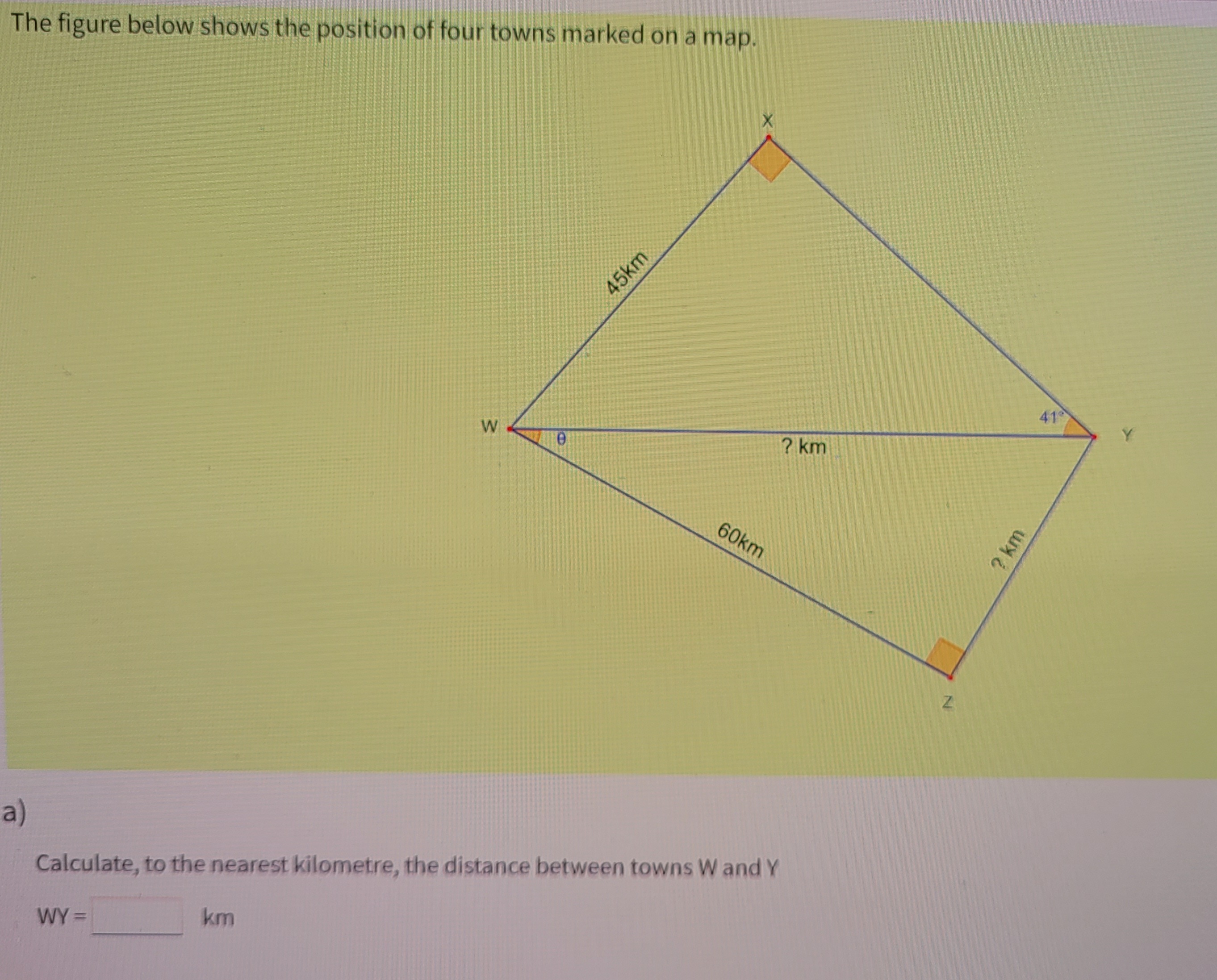 Solved Calculate, to the nearest degree, the size of the | Chegg.com
