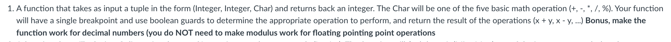 Solved *IN HASKELL* As part of creating the methods, | Chegg.com