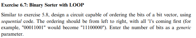 Solved Exercise 67 Binary Sorter With Loop 