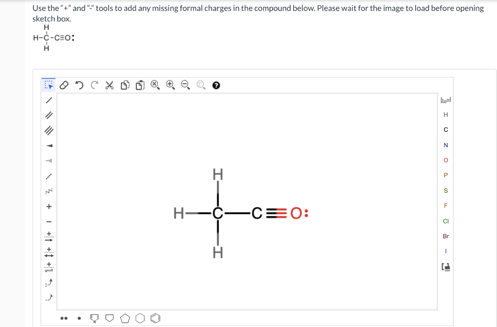 Solved Use the "+" and "-" tools to add any missing formal | Chegg.com