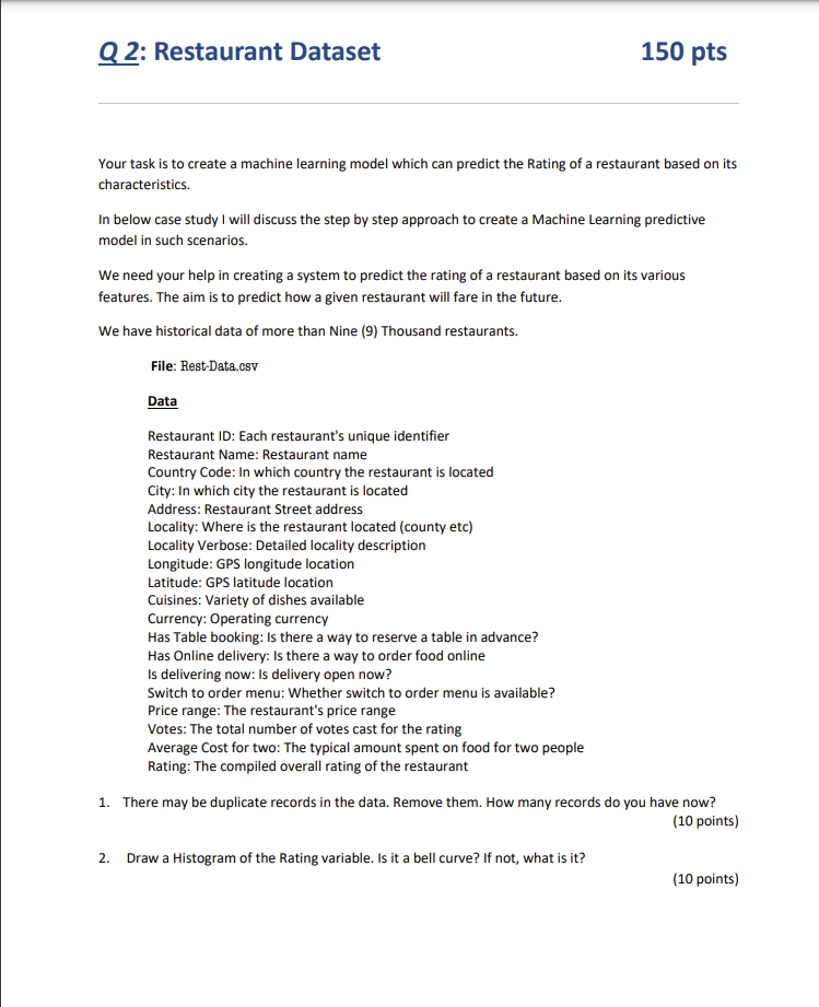Solved 3. Do some basic data exploration (e.g. using | Chegg.com
