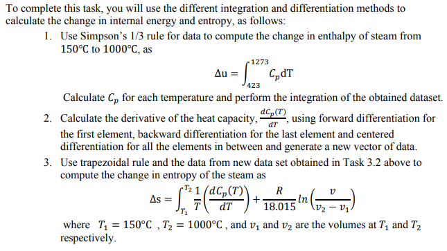 This task will focus on the properties of superheated | Chegg.com
