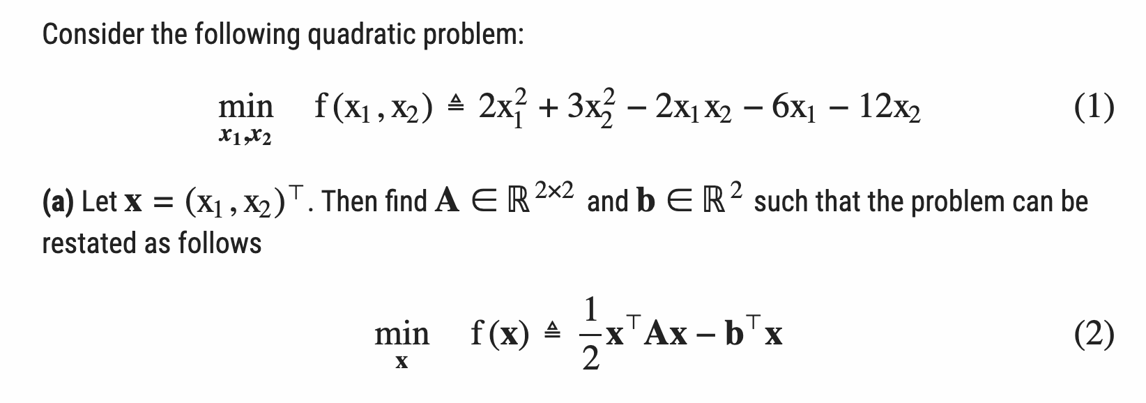 Solved Please explain how to get A and b with steps using | Chegg.com Solved Please explain how to get A and b with steps using | Chegg.com
