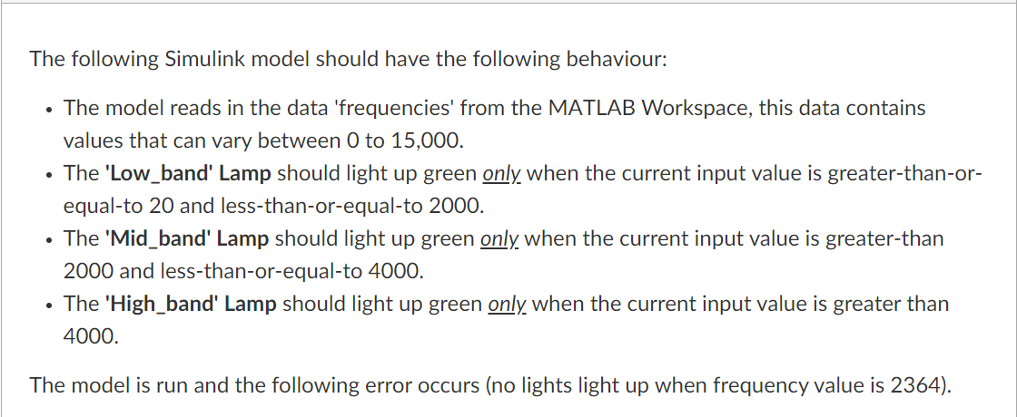 Solved The following Simulink model should have the | Chegg.com