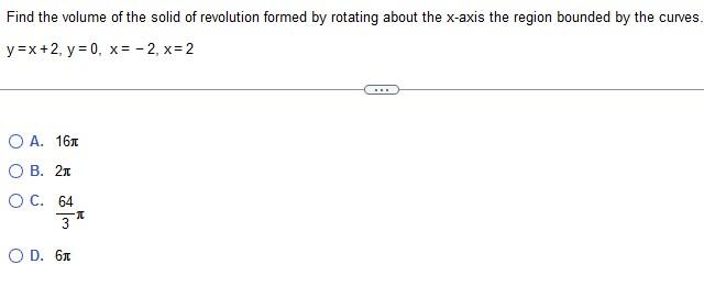 Solved Find the volume of the solid of revolution formed by | Chegg.com