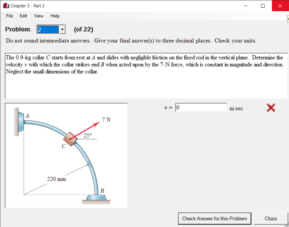 Solved Chapter 3 - Part 2 - X File Edit View Help Problem: 2 | Chegg.com