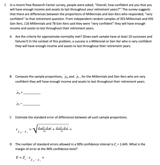 Solved Computing and Interpreting Confidence Intervals | Chegg.com