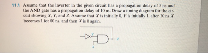 Solved 11.1 Assume that the inverter in the given circuit | Chegg.com