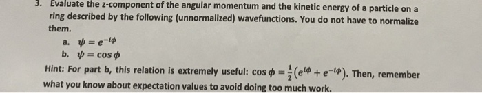 . Evaluate the z-component of the angular momentum | Chegg.com
