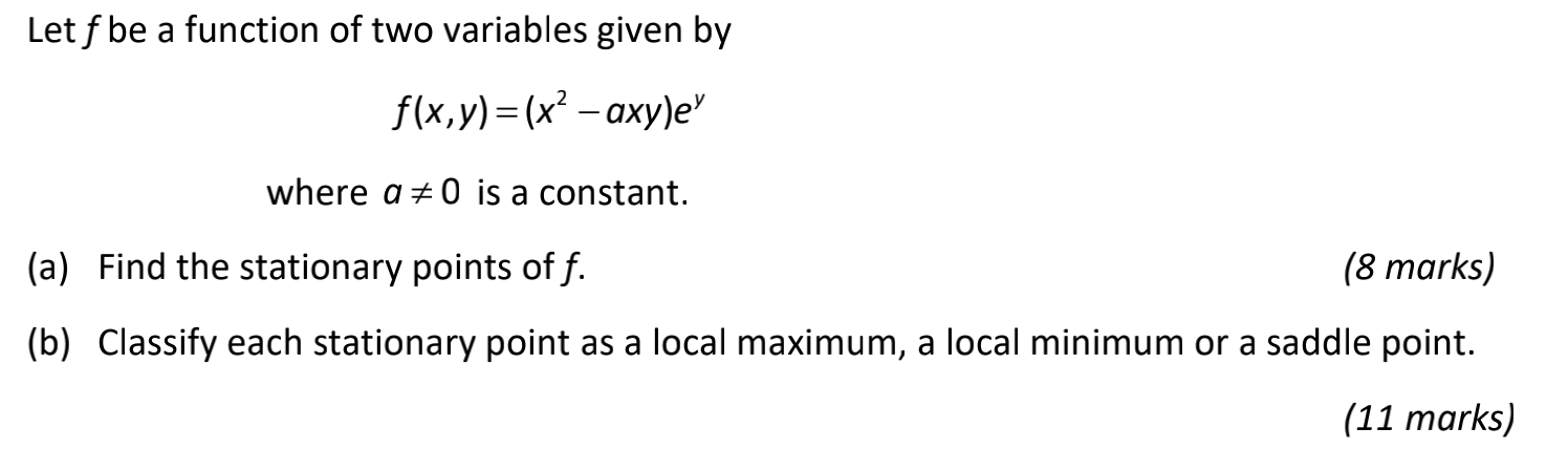 Solved Letf be a function of two variables given by | Chegg.com