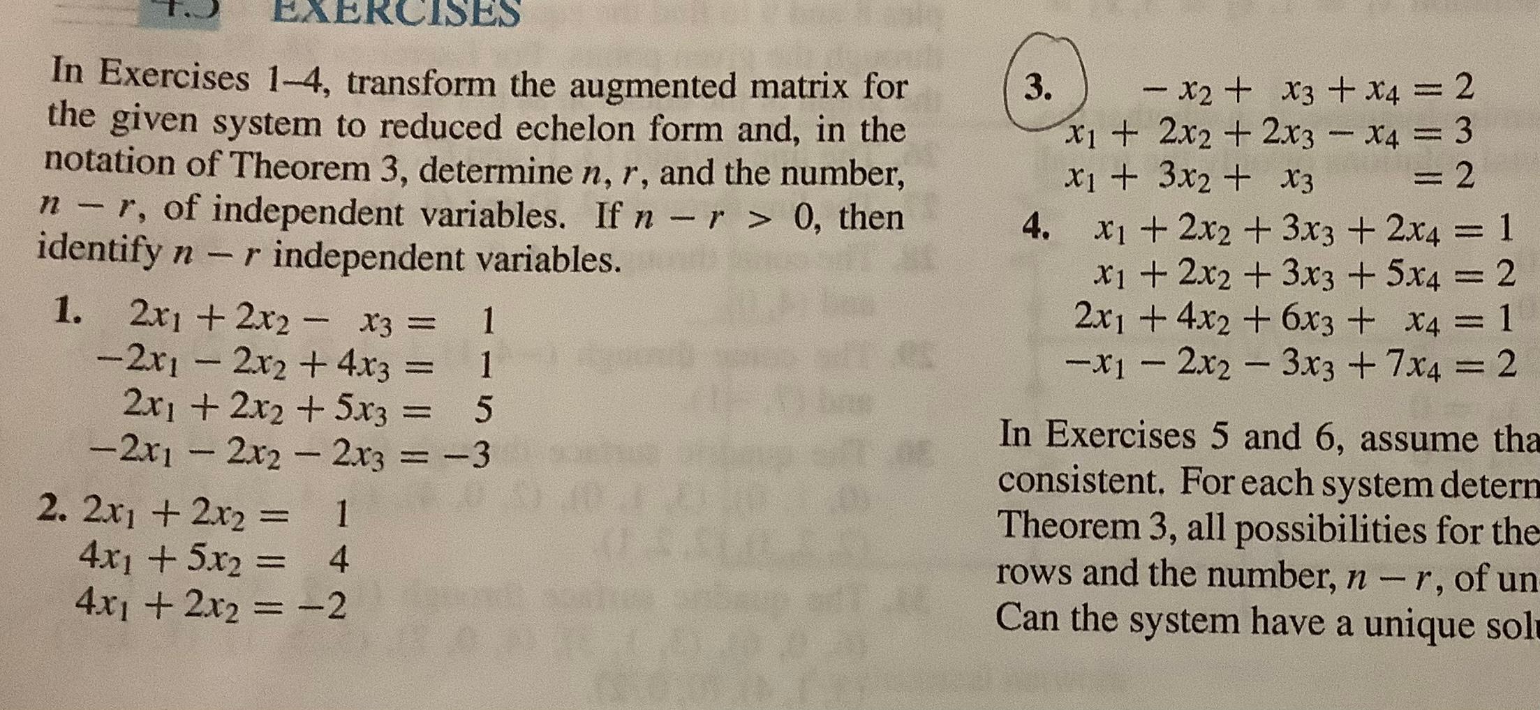 Solved ERCISES = 2 4. In Exercises 1-4, transform the | Chegg.com