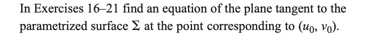 Solved In Exercises 16–21 find an equation of the plane | Chegg.com