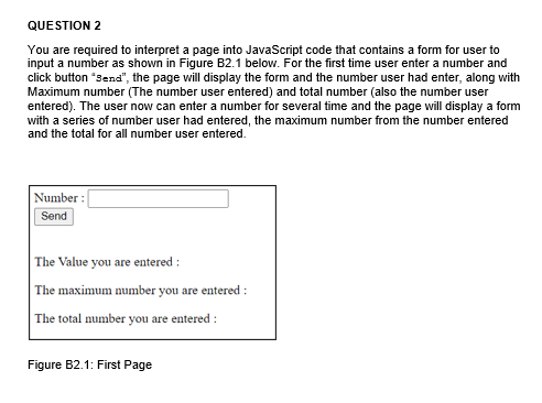 Solved You are required to interpret a page into JavaScript | Chegg.com
