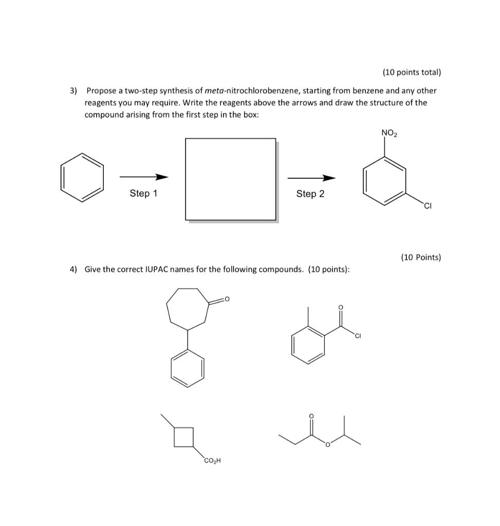 Solved 3) Propose a two-step synthesis of | Chegg.com