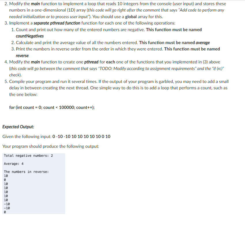 Solved Code to modify #include #include | Chegg.com