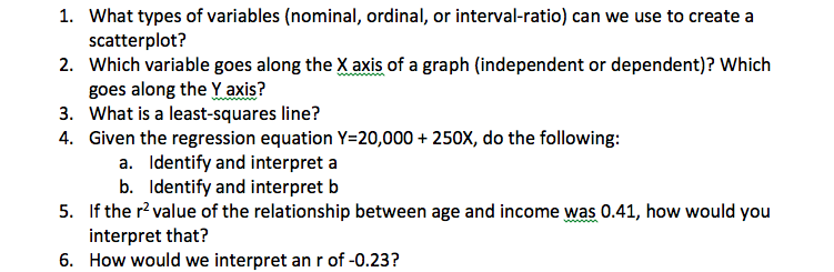 Solved 1. What types of variables (nominal, ordinal, or | Chegg.com