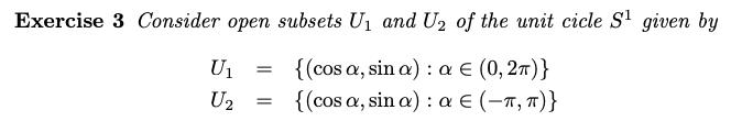 Solved Exercise 3 Consider open subsets U1 and U2 of the | Chegg.com
