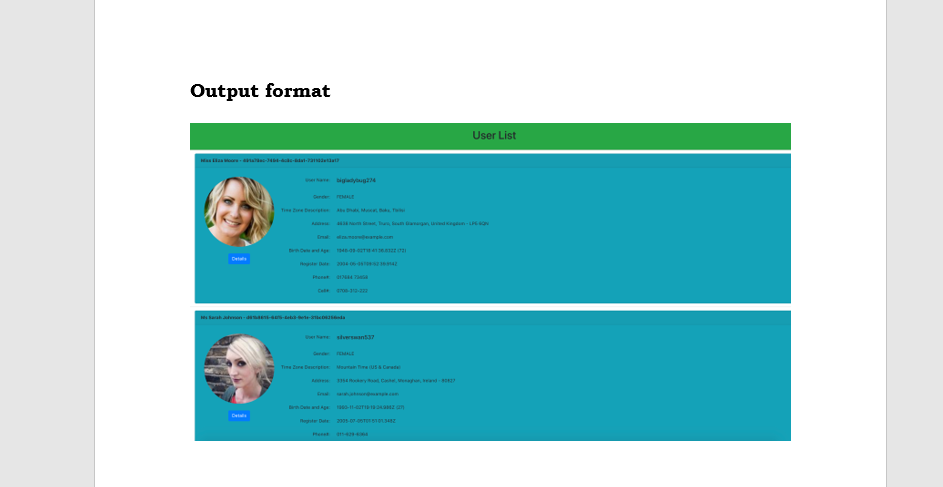 Lab11 - Working with Axios and Fetch API create | Chegg.com