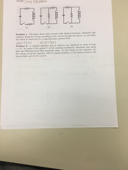 Solved The figure shows three circuits with identical | Chegg.com
