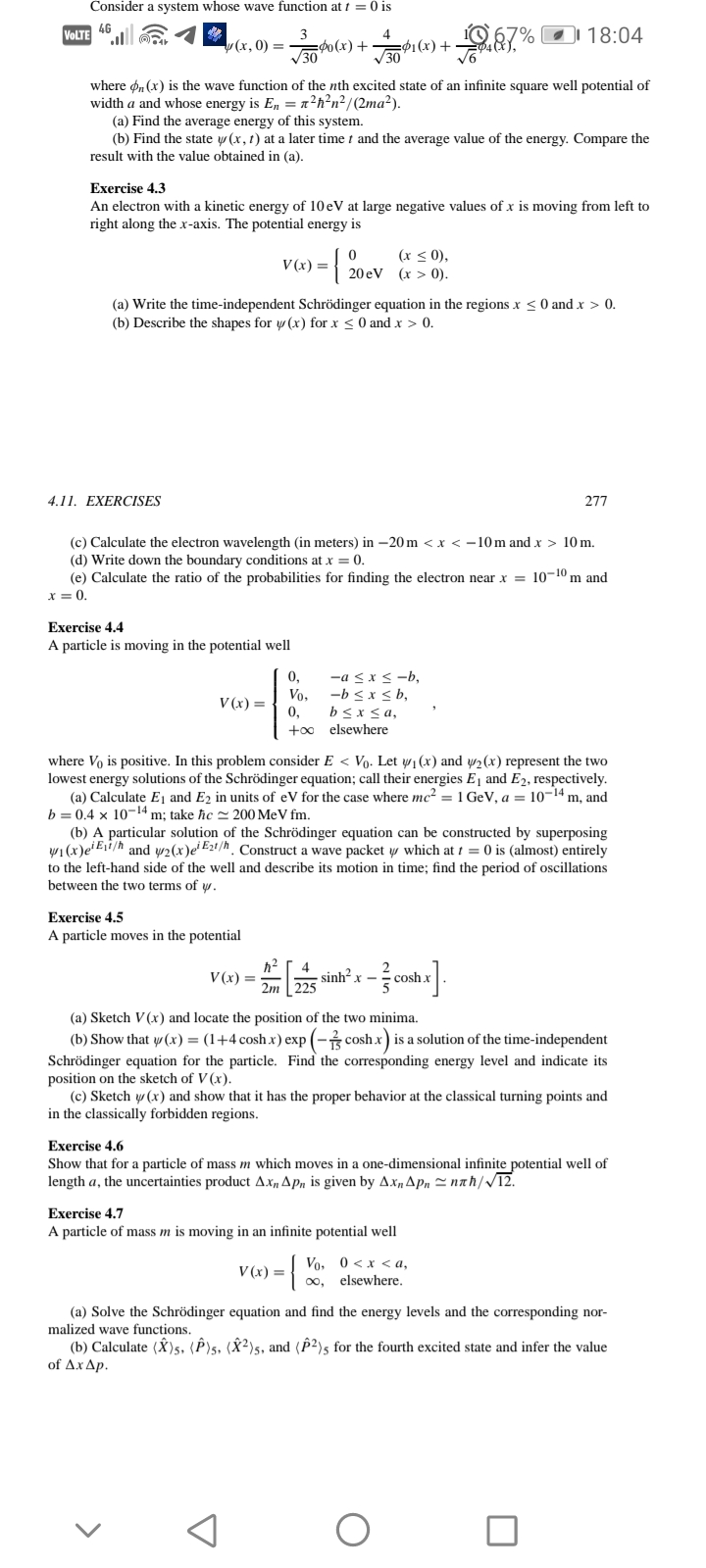 Solved Consider a system whose wave function at t=0 is | Chegg.com