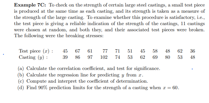 Solved Example 7C: To check on the strength of certain large | Chegg.com
