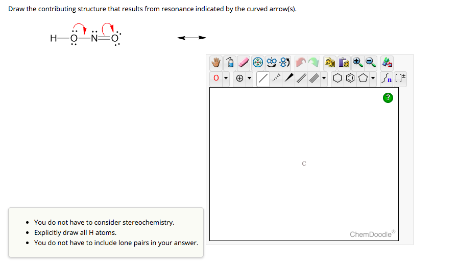 Solved Draw the contributing structure that results from | Chegg.com