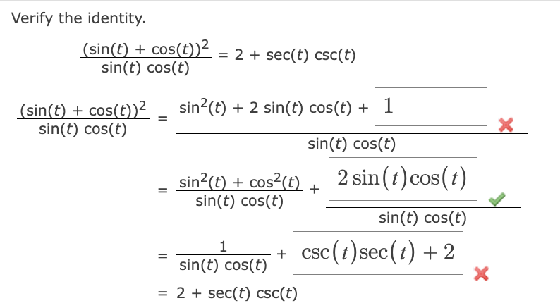 Solved Verify the identity. | Chegg.com