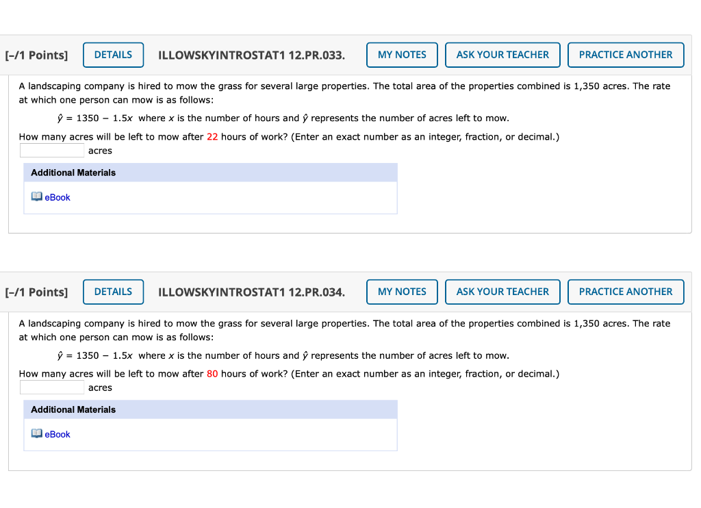 Solved [-/1 Points] DETAILS ILLOWSKYINTROSTAT1 12.PR.033. MY | Chegg.com