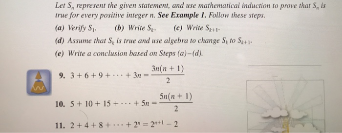 Solved Let Sn represent the given statement, and use | Chegg.com