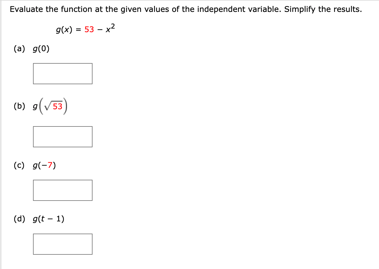 Solved Explain the meanings of domain and range.Evaluate the | Chegg.com
