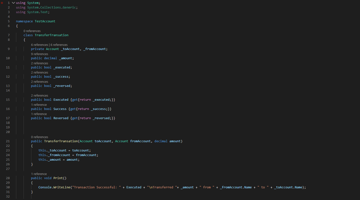 Solved C# - Bank System I am having issues understanding | Chegg.com