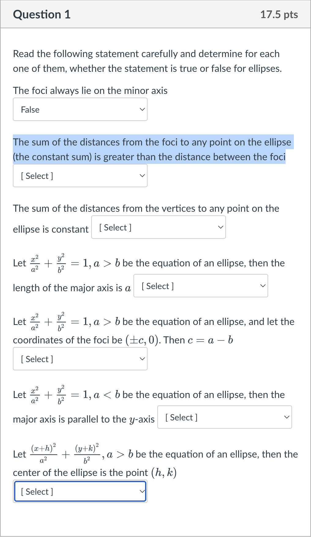 Solved Read the following statement carefully and determine | Chegg.com